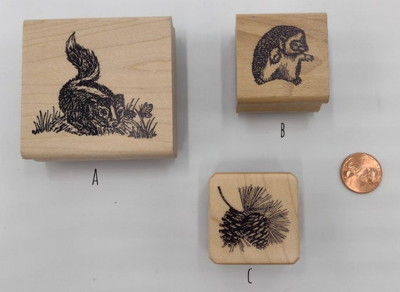 Critters Vintage Rubber Stamps | Etsy