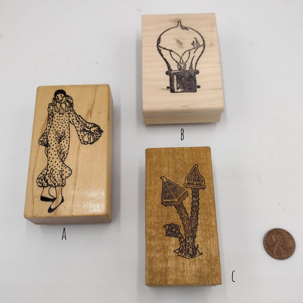 Vintage Rubber Stamp - Etsy