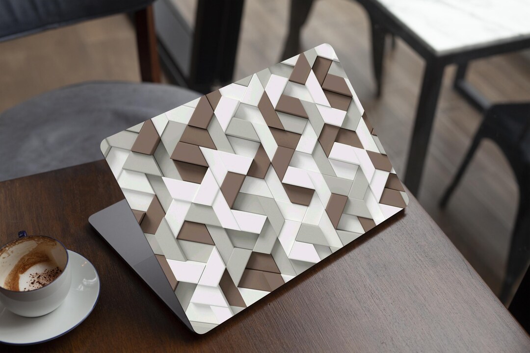 3D Abstract Laptop Decal for HP Dell Lenovo Asus | Geometric Woven ...
