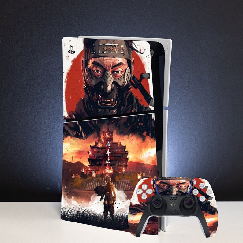 Japan PS5 Skin Ghost PS5 Digital Edition Skin Samurai Playstation 5 ...