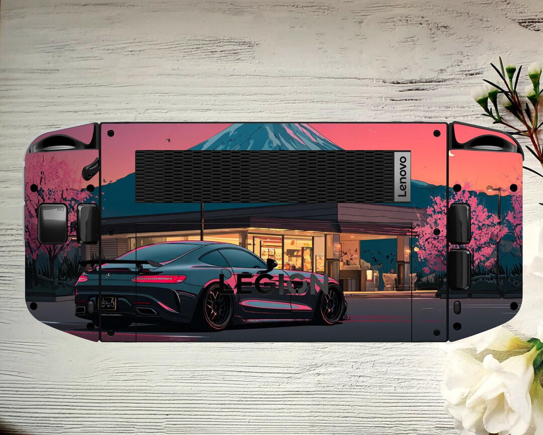 Lenovo Legion Go Skin JDM Sports Car Decal Mountain Console Vinyl Wrap ...