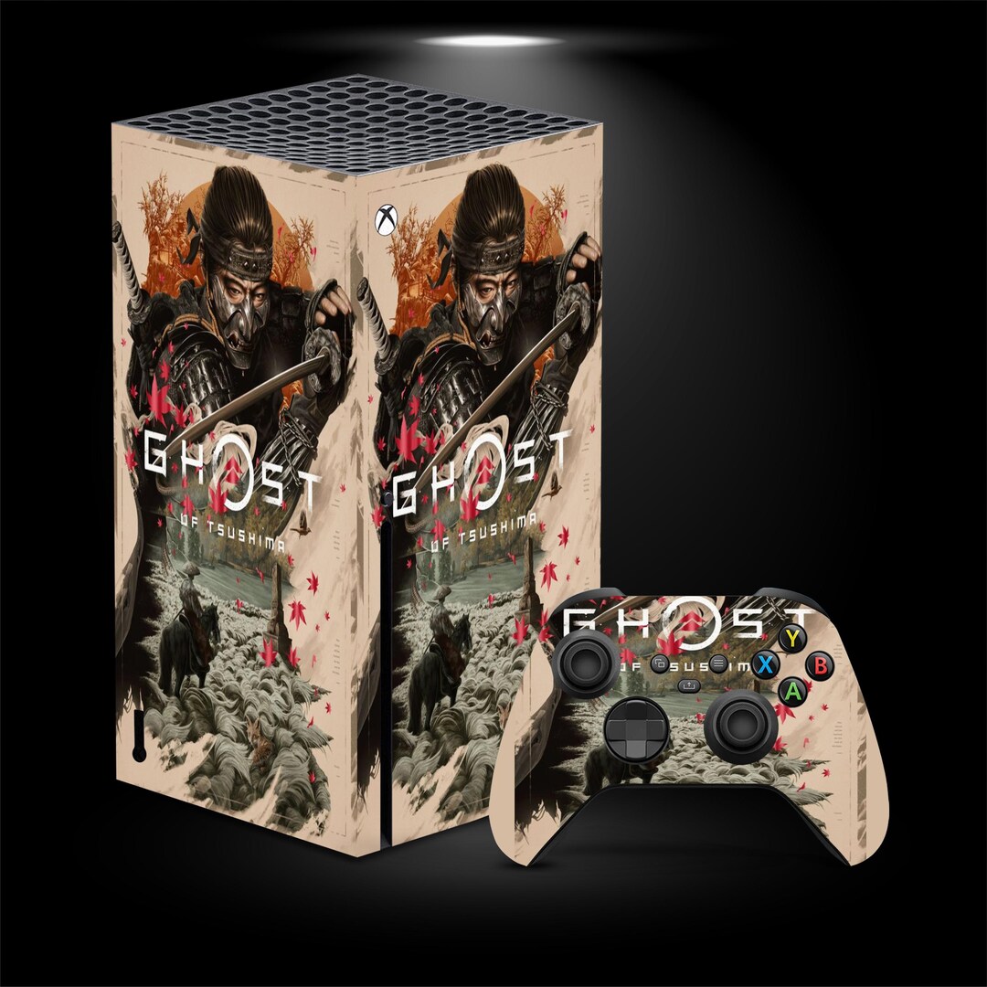 Ghost Xbox One X Skin Japan Xbox One S Samurai Warrior Pattern Skin ...