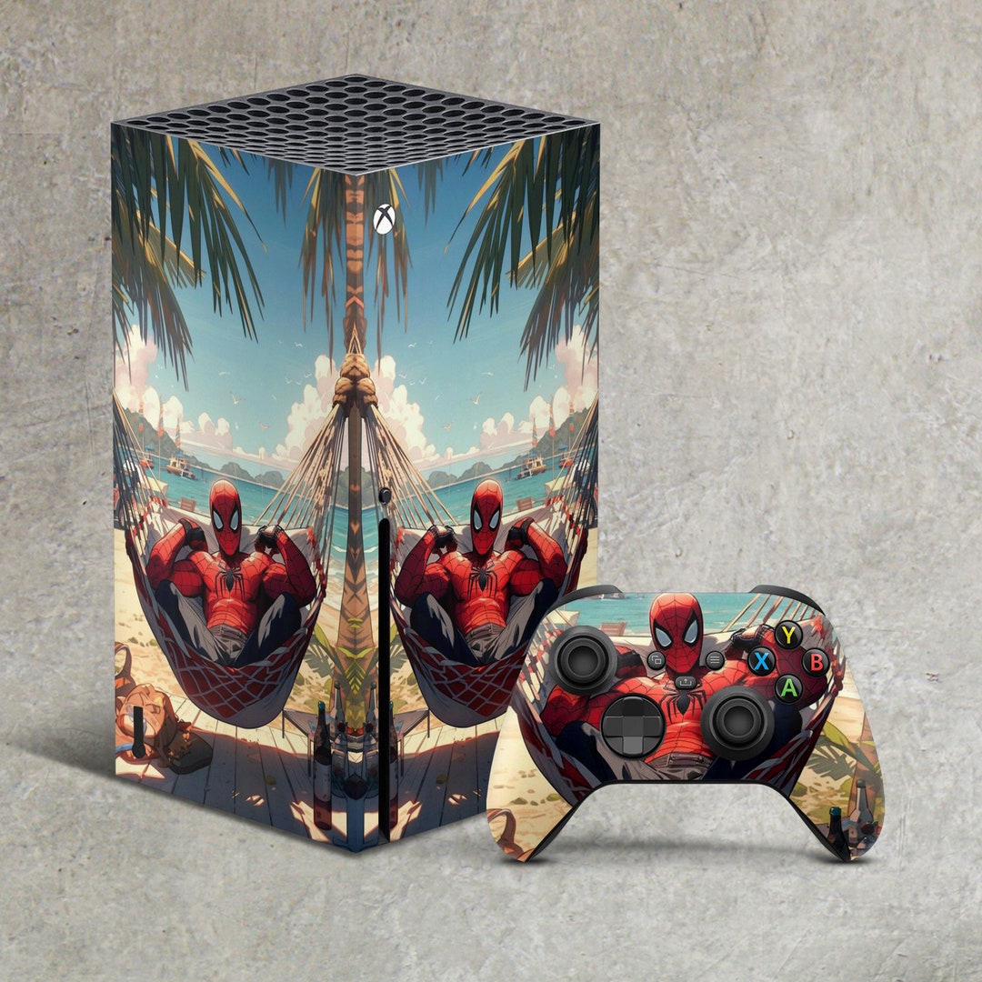 Spider Xbox Skin Tropical Xbox Decal Beach Pattern Xbox Series X S Skin ...