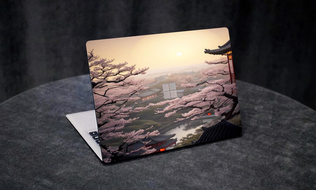Blooming Sakura Laptop Stickers Microsoft Surface Book Skin Japan ...