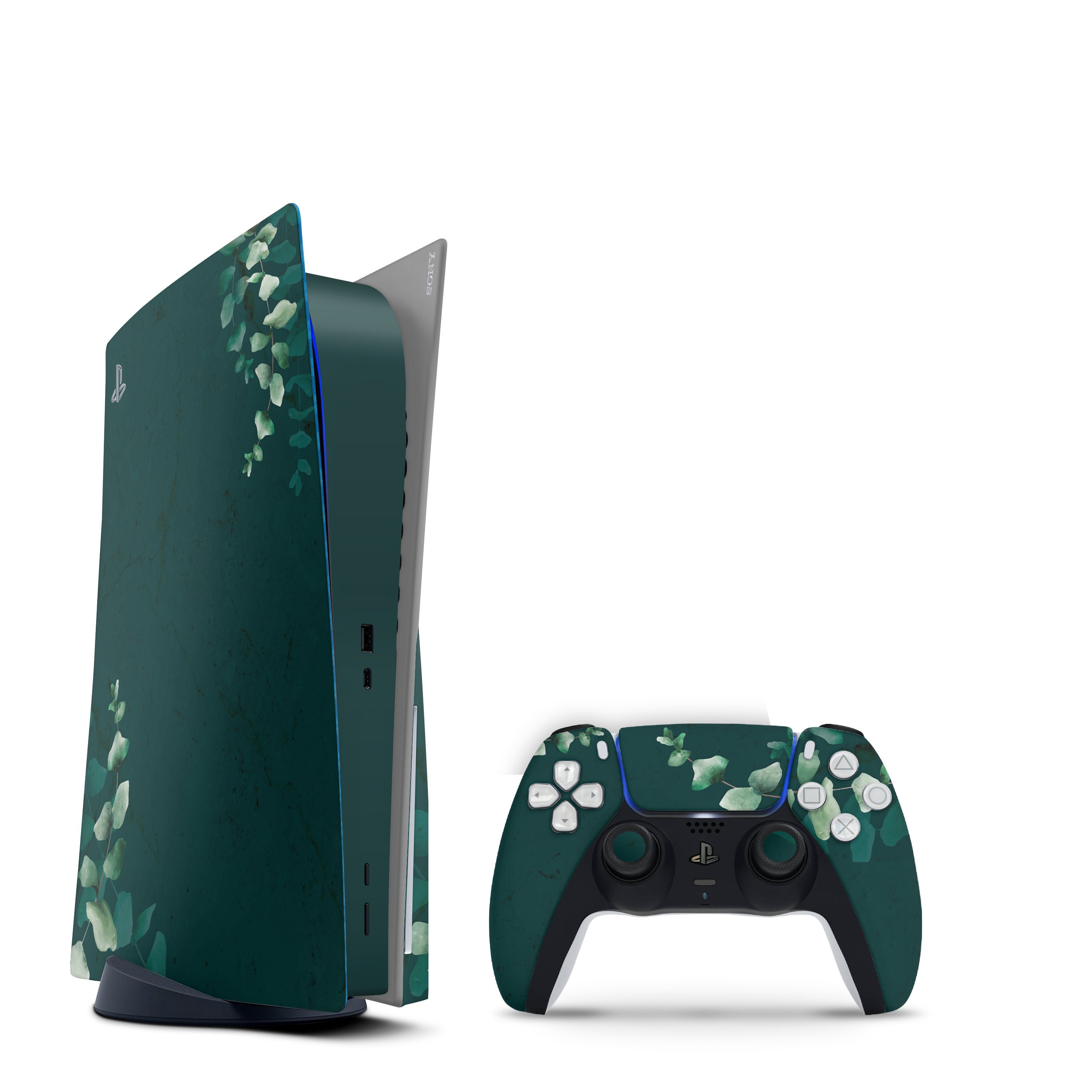 PS5 Skin Purple Playstation 5 Skin Cute Flower Console and Controller ...