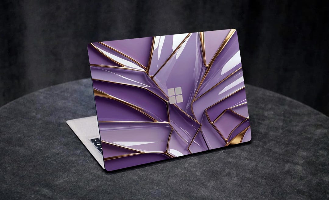Lavender Decal for Microsoft Surface Abstract Gold Laptop Skin Surface ...