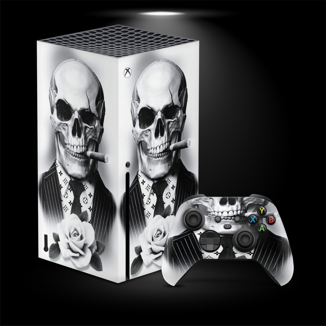 Xbox Series X Skin Skull Xbox Series S Decal Cigarette Skin Xbox One X ...