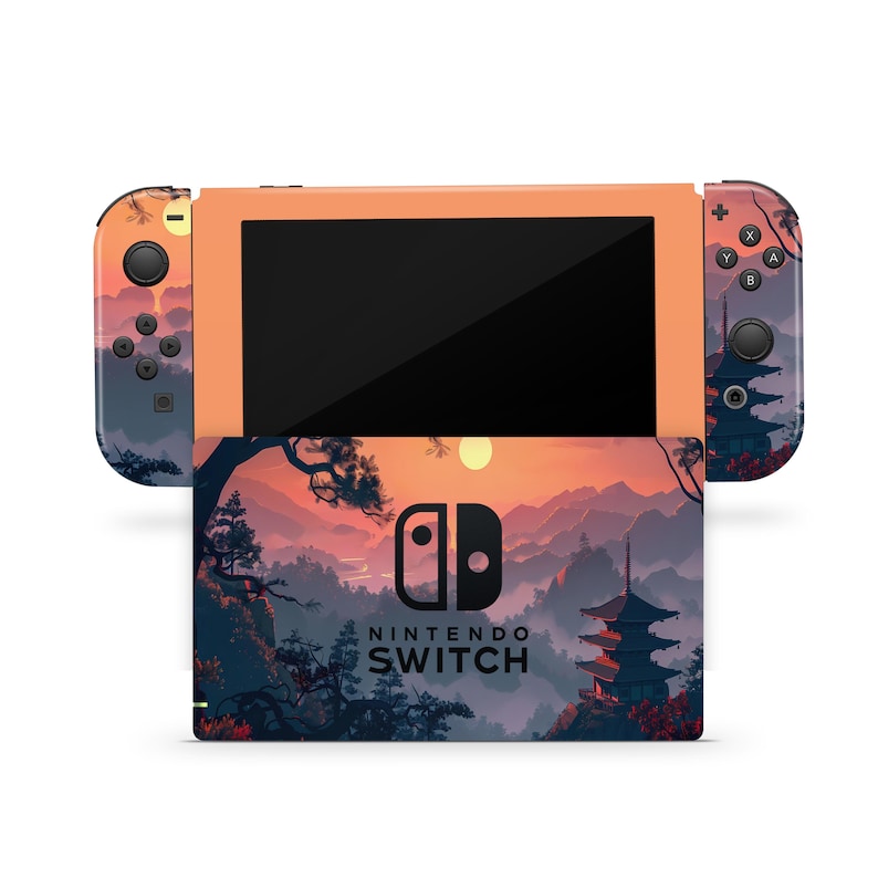 Mountain Nintendo Switch 2 Skin Japanese Sunset Vinyl Decal for ...