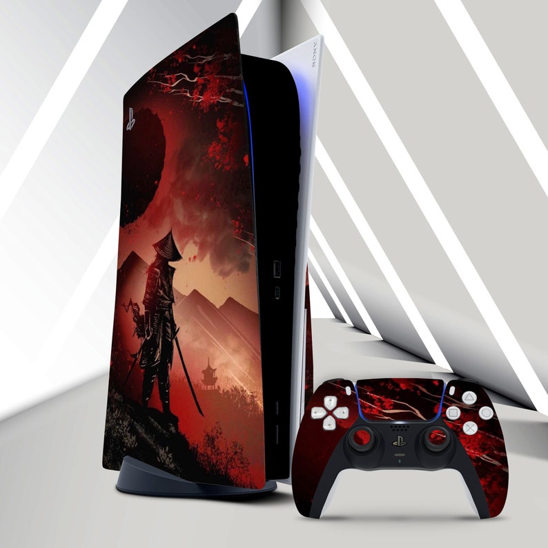 PS5 Samurai Skin PS4 Mountain Decal PS4 Controller Japanese - Etsy