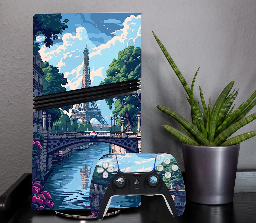 Paris PS5 Pro Skin Eiffel Tower PS5 Digital Edition Skin Trendy ...