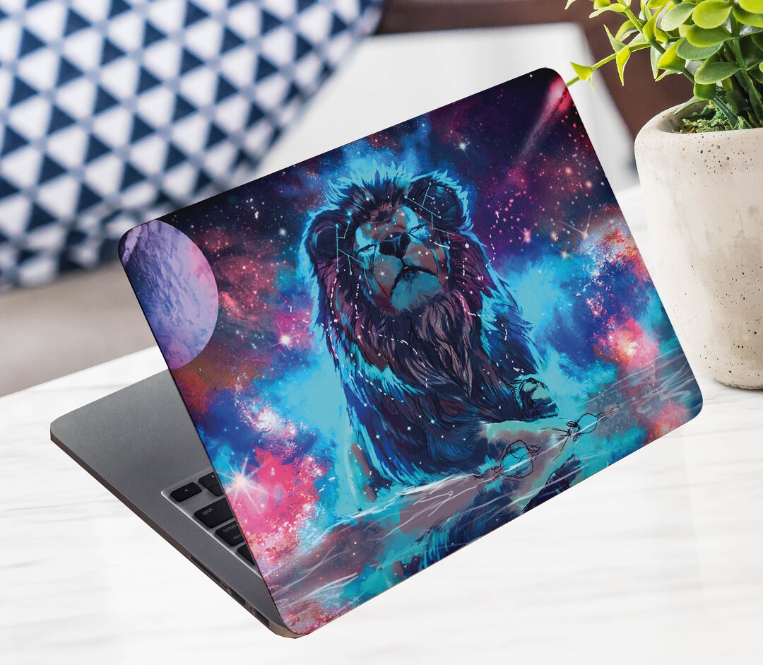 Lion Laptop Skin Sticker Animal Notebook Vinyl Decal Hp Lenovo Dell ...