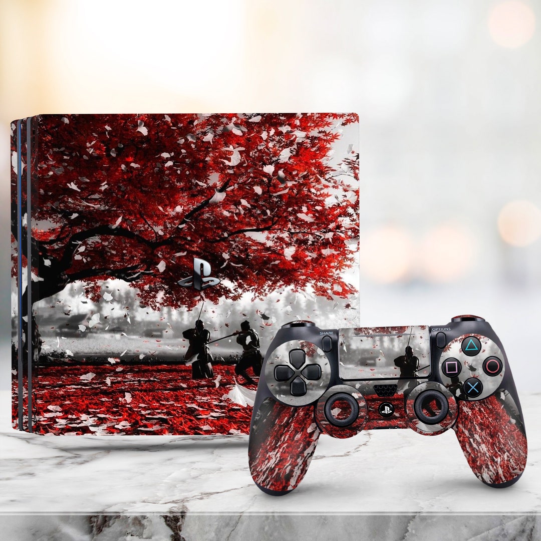 PS4 Skin Samurai PS5 Sticker Sakura PS4 Slim Skin PS5 Skim Japanese Art ...