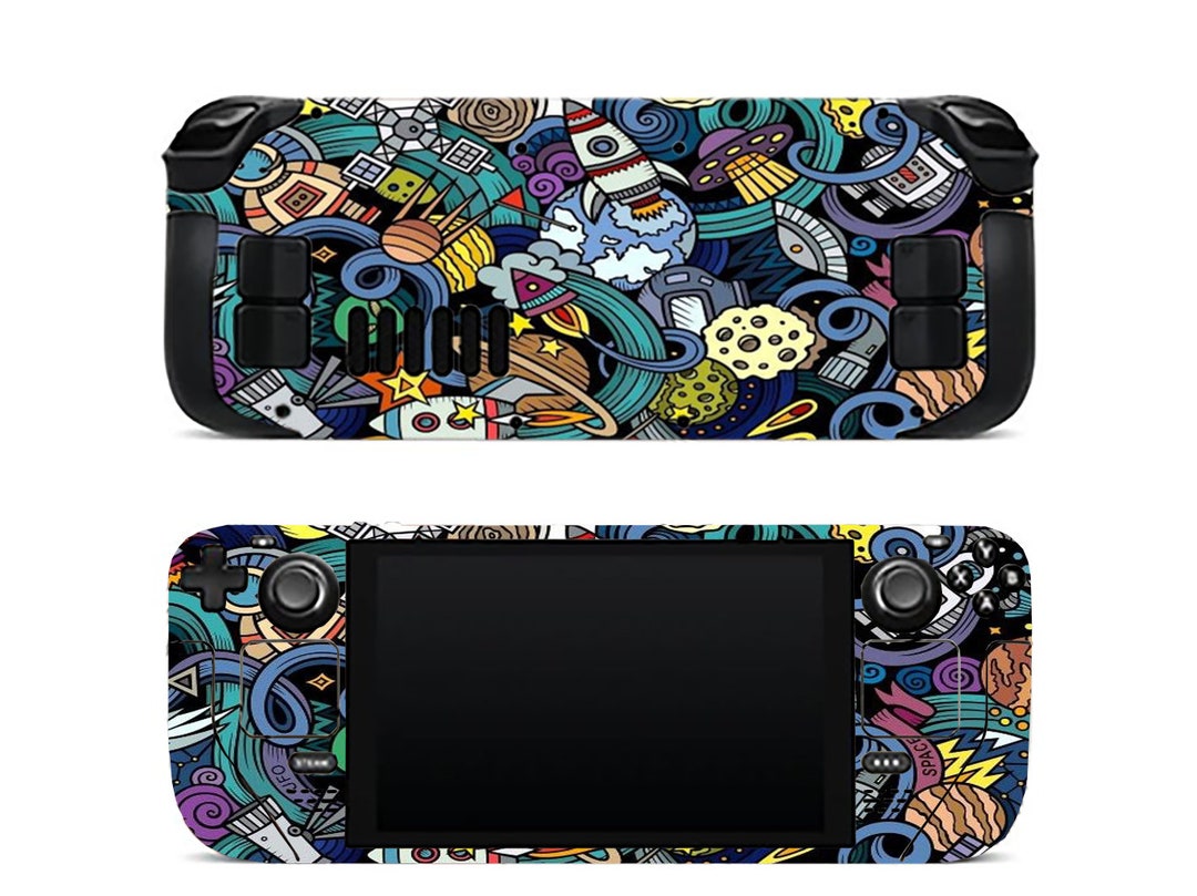 Cosmic Pattern Steam Deck Skin Caricature Sticker Full Body Skin Decal ...