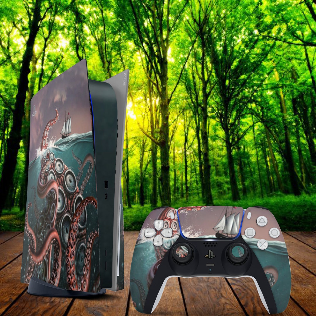 Octopus PS5 Skin Purple Marble PS5 Skin Tentacles PS5 Slim Skin PS5 ...