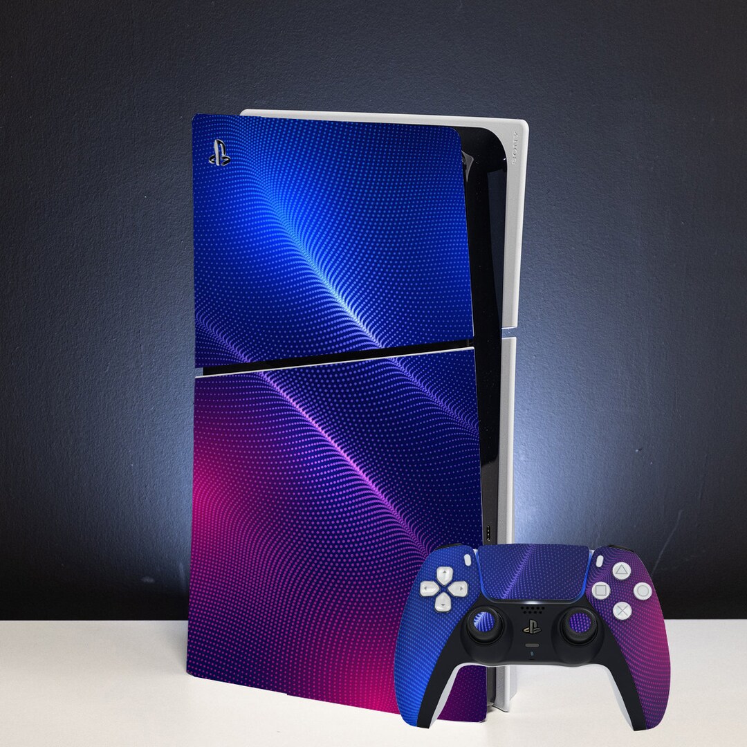 PS5 Skin Purple PS5 Decal Blue PS4 Slim Skin PS5 Abstract Skin ...