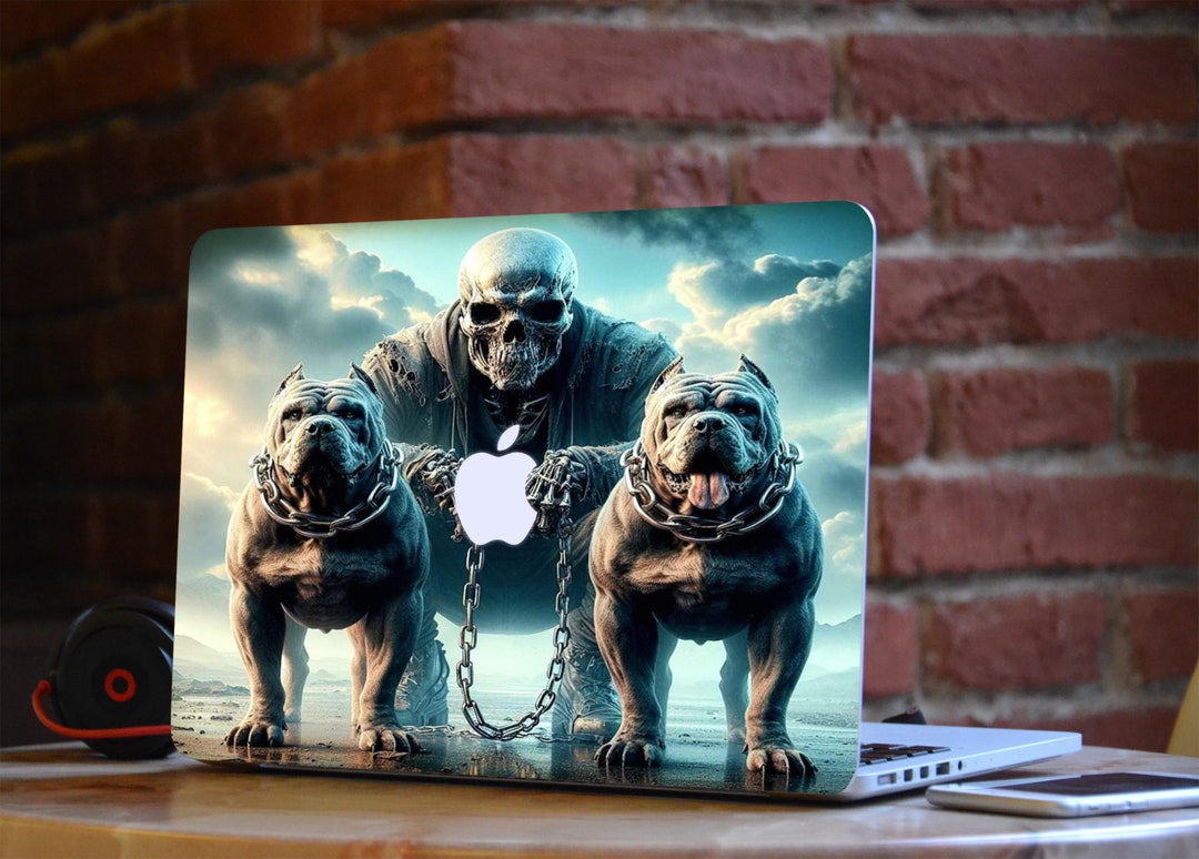 Skull Dogs MacBook Skin: Vinyl Decal Cover - Etsy