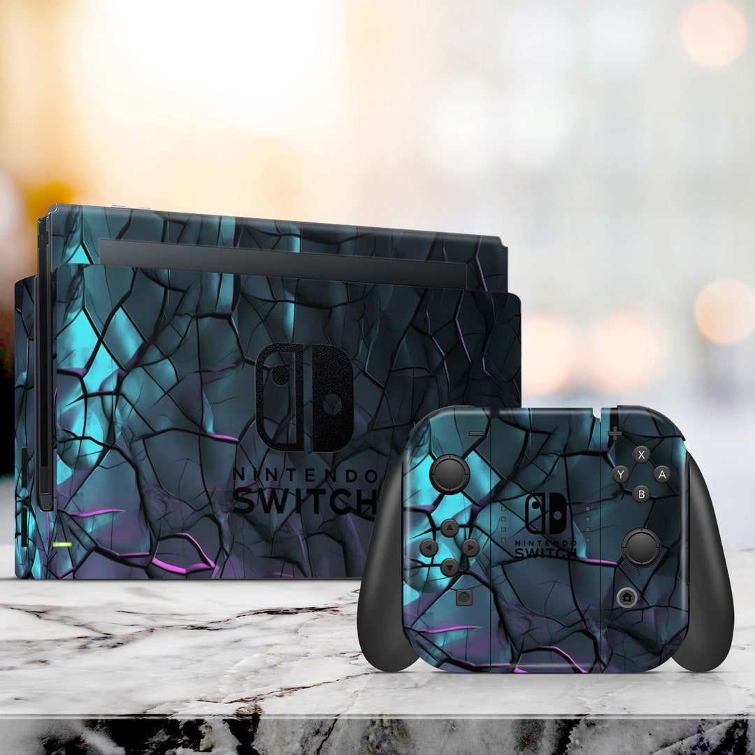Mosaic Nintendo Switch Skin Pearl Blue Nintendo Switch Console Decal ...