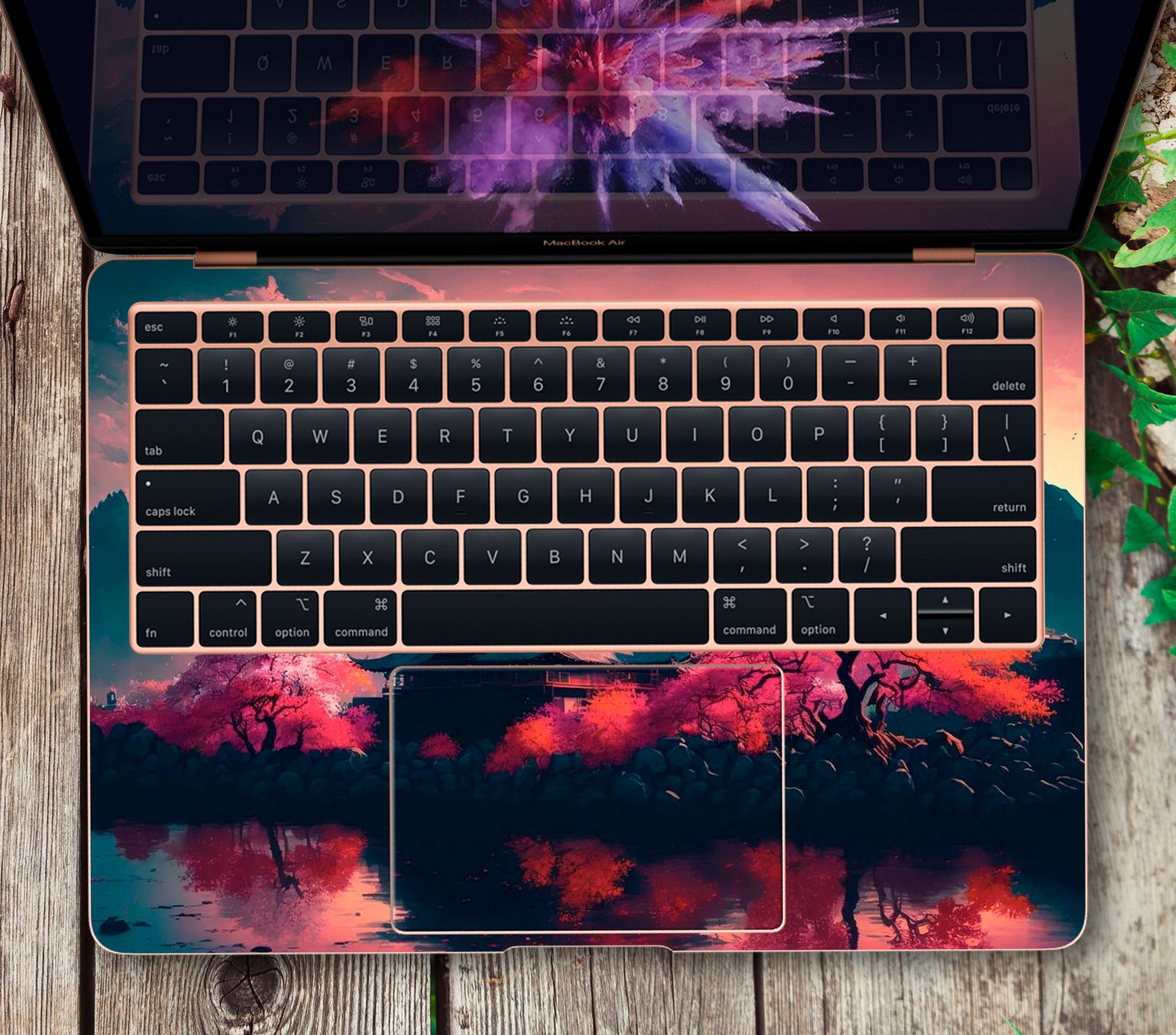 MacBook Skin Japan Decal MacBook Air Mountain Stickers MacBook Vinyl ...