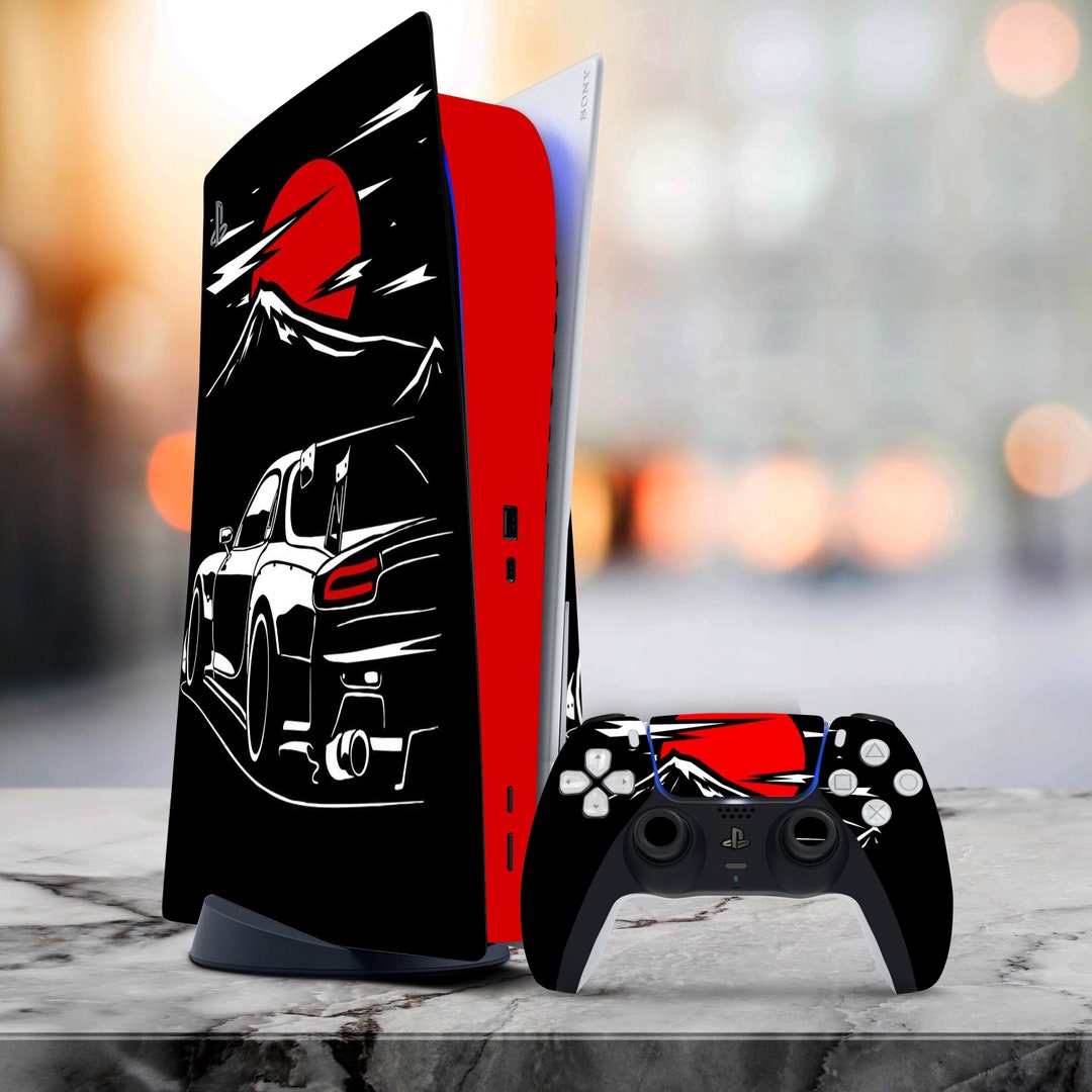 Car PS5 Skin Japan PS5 Decal Mountain PS4 Slim Skin PS5 Red Skin ...