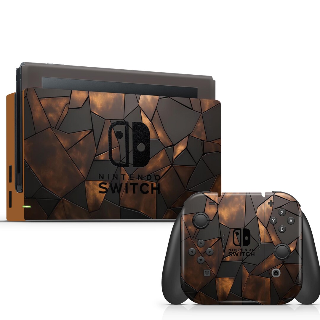 Geometric Copper-bronze Switch Skin | Nintendo Switch, Switch OLED ...