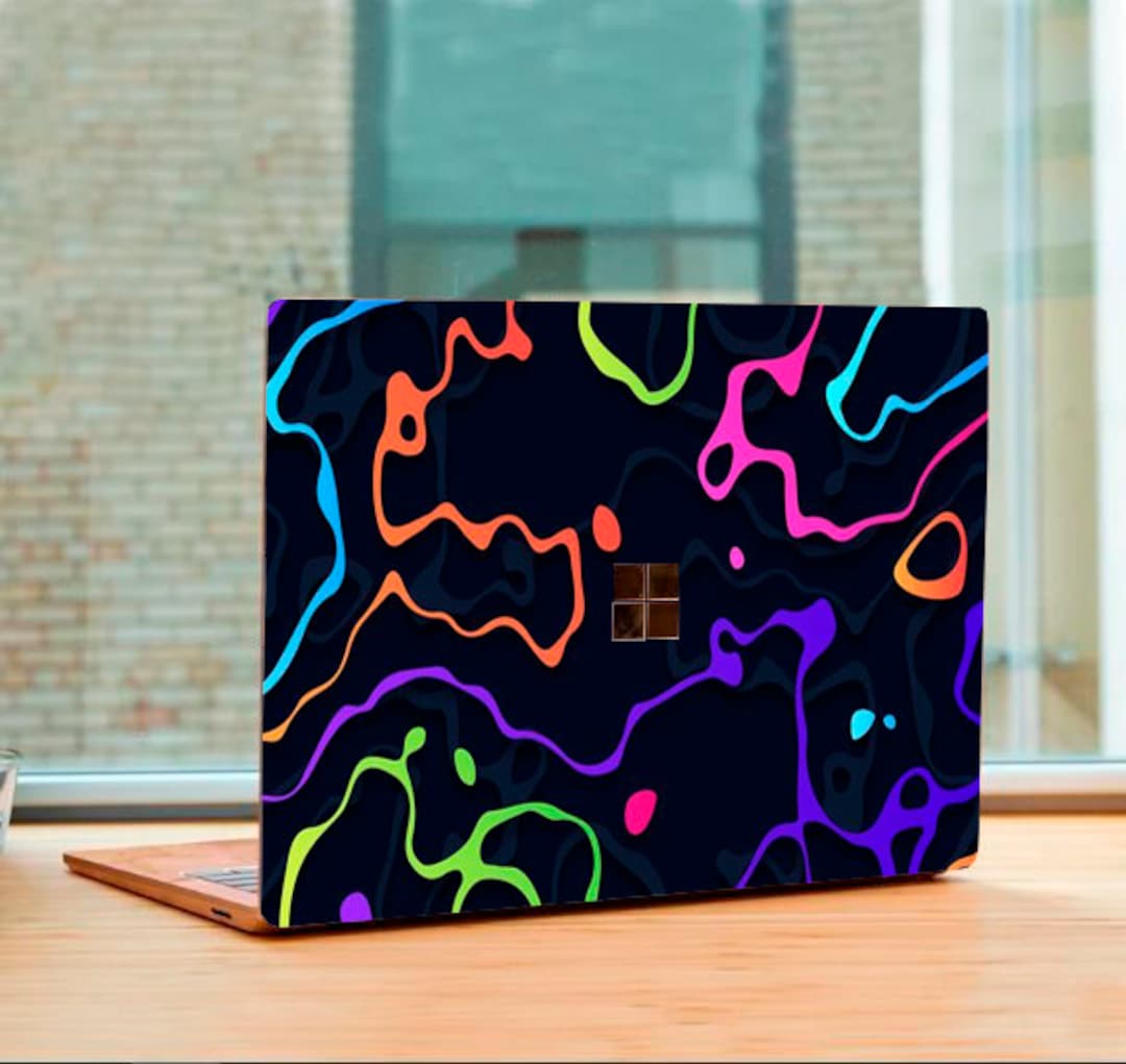 Colorful Surface Laptop Skin Transparent Skin Laptop 4 Sticker Abstract ...