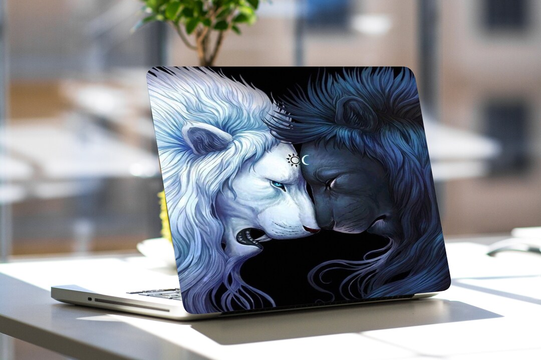 Lion Skin Laptop Day Night Notebook Vinyl Dell XPS HP Envy Lenovo Asus ...