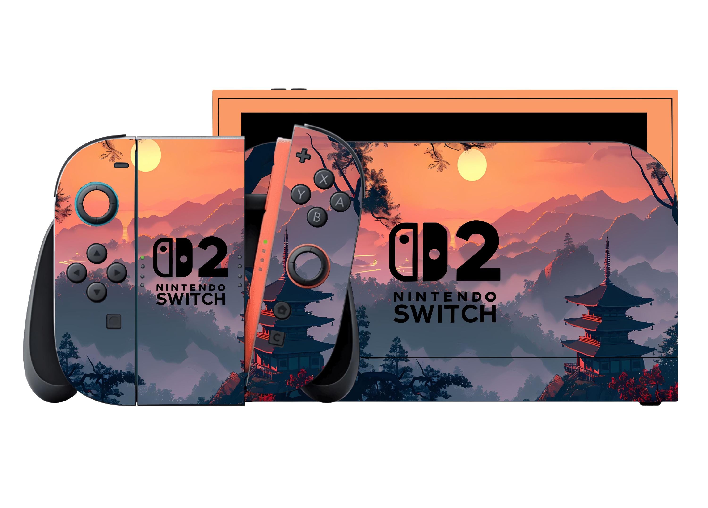 Mountain Nintendo Switch 2 Skin Japanese Sunset Vinyl Decal for ...