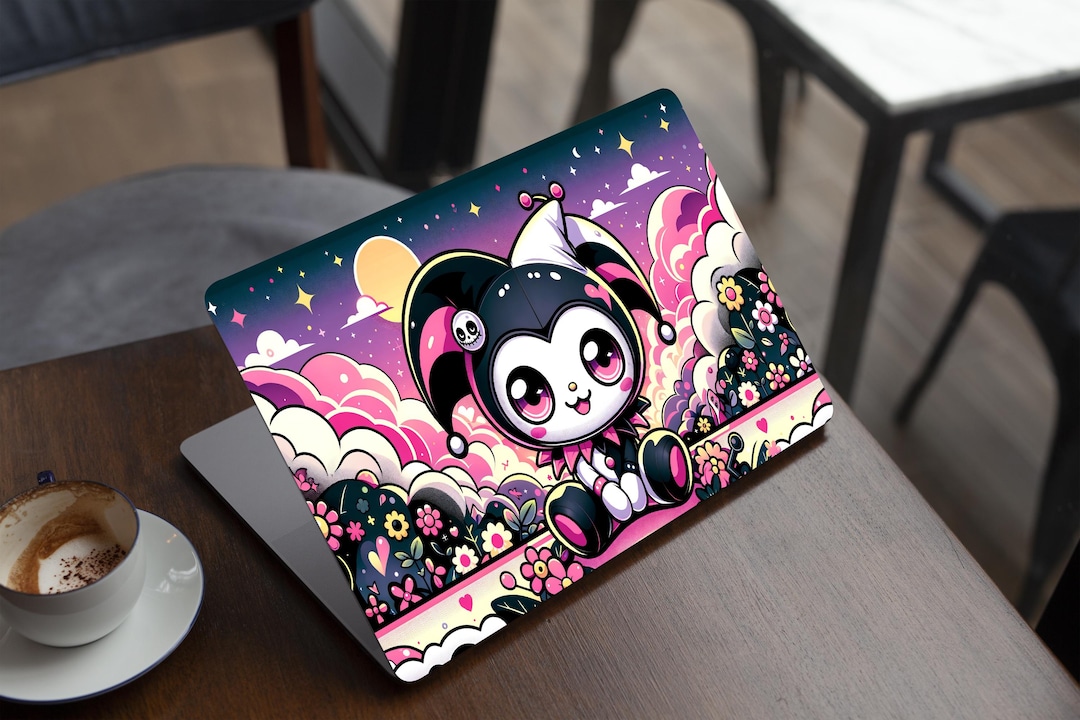 Kawaii Laptop Skin Cute Vinyl Decal for Lenovo, Asus, Acer, Dell, Vinga ...