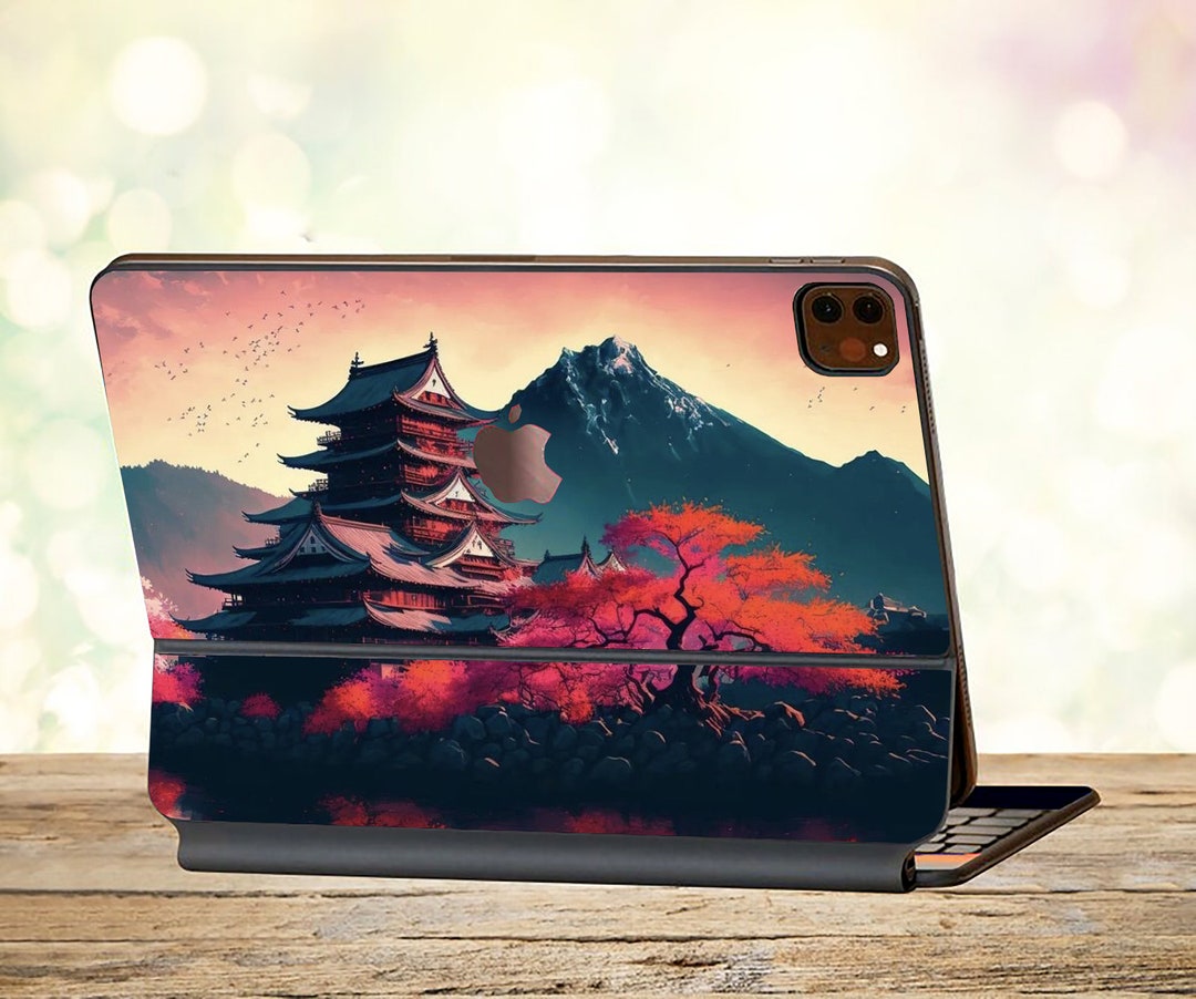 Japan Magic Keyboard Skin Personalized iPad Skin Gift Sakura Keyboard ...