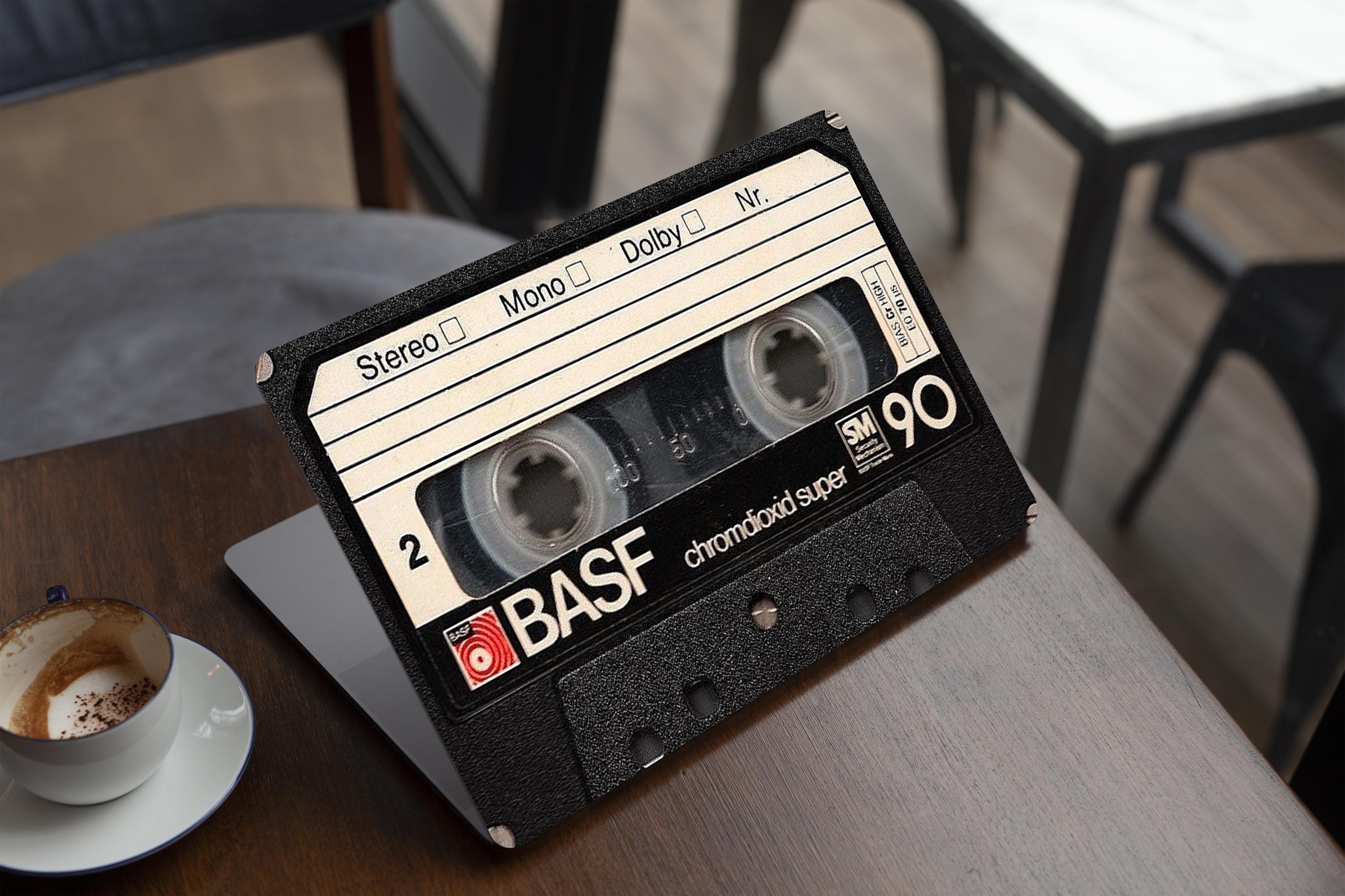 Retro Cassette Tape Laptop Decal 80s 90s Old School Vinyl Skin Vintage ...