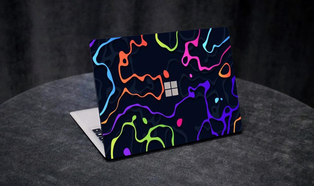 Colorful Surface Laptop Skin Transparent Skin Laptop 4 Sticker Abstract ...
