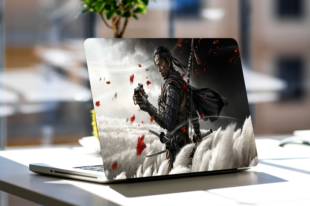 Samurai Warrior Laptop Skin Black Red White Vinyl Decal Dell Hp Asus ...