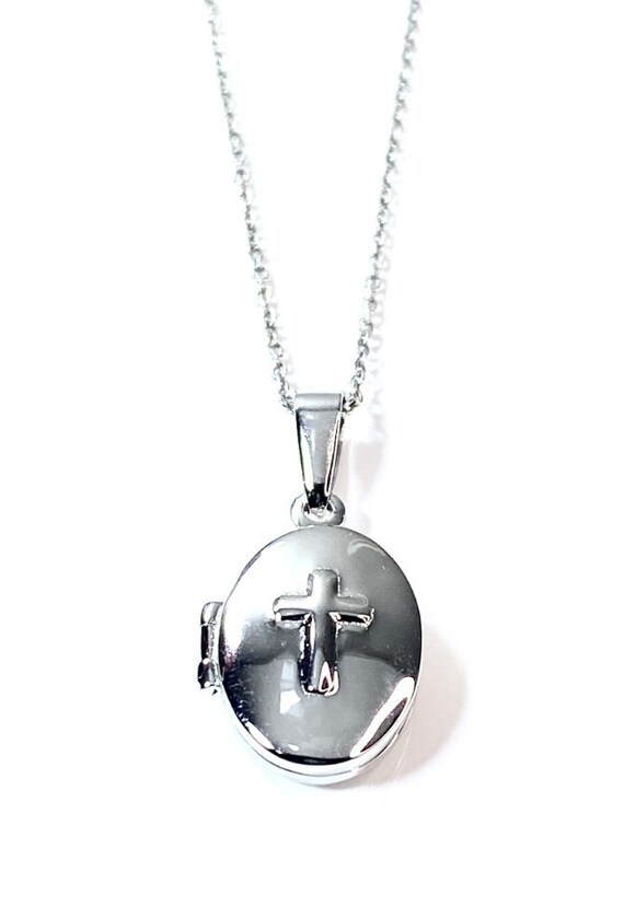 Communion confirmation Sterling Silver Locket Pendant Etsy