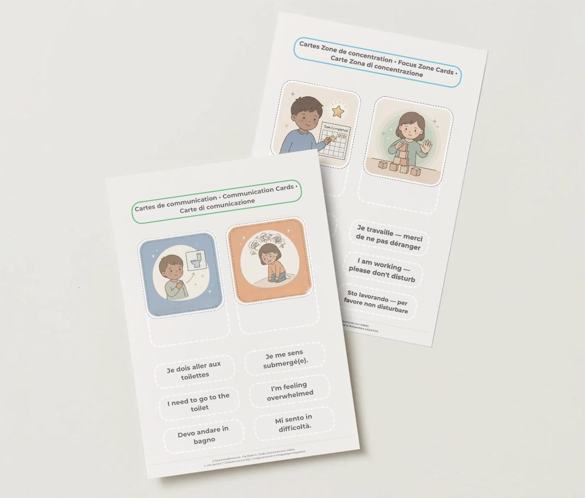 Classroom Visual Support Kit Autism Adhd | Printable Communication ...