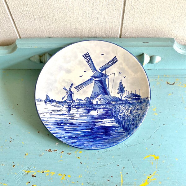 Vintage Delft Plate - Etsy
