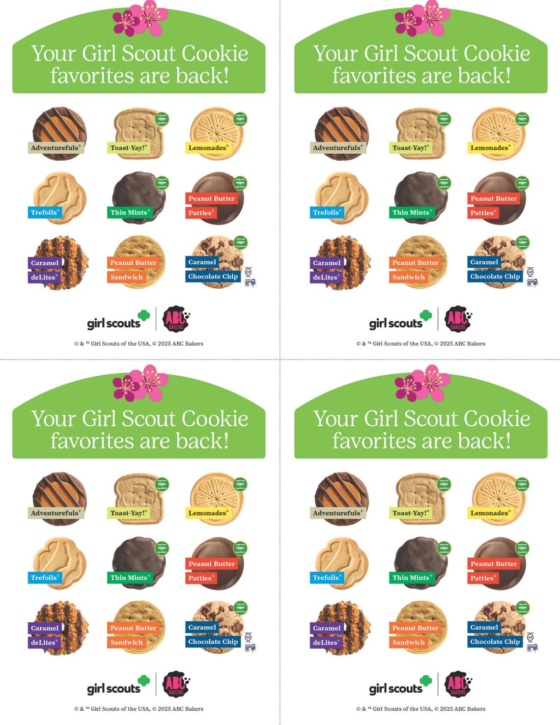 2025 Cookie Price Guide Lanyard - Etsy