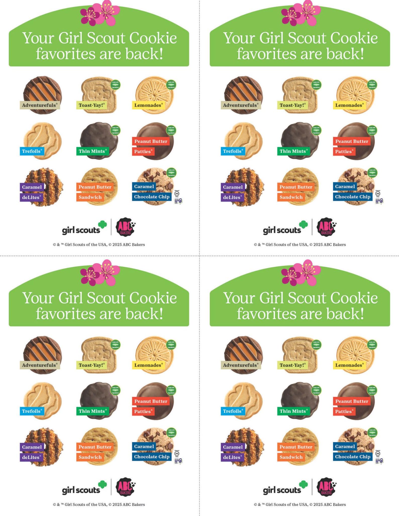 2025 Cookie Price Guide Lanyard - Etsy