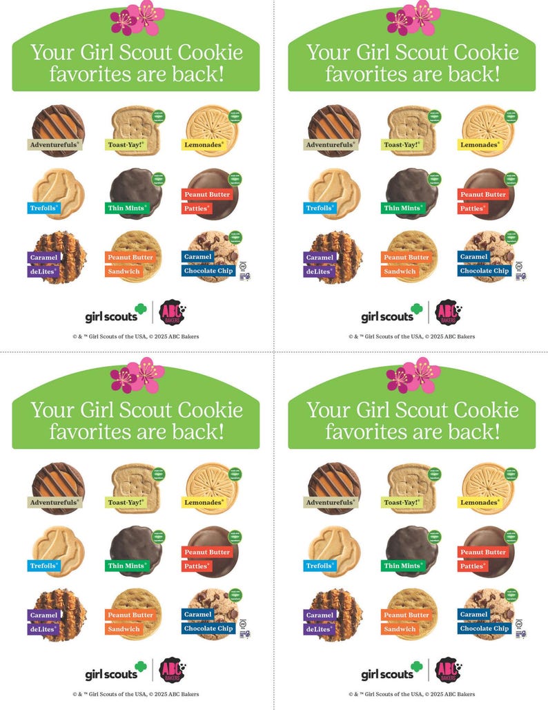 2025 Cookie Price Guide Lanyard - Etsy