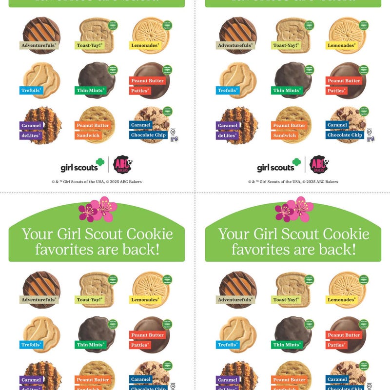Girl Scout Menu 2025 - Etsy