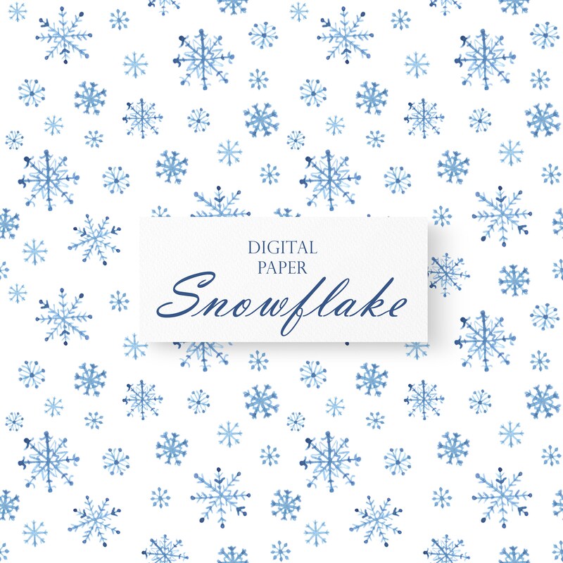 Snowflake Watercolor - Etsy