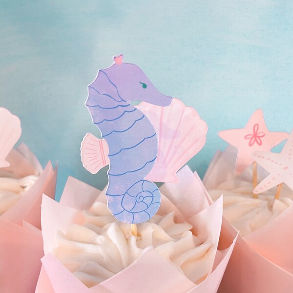 Seahorse Cake Topper - Etsy
