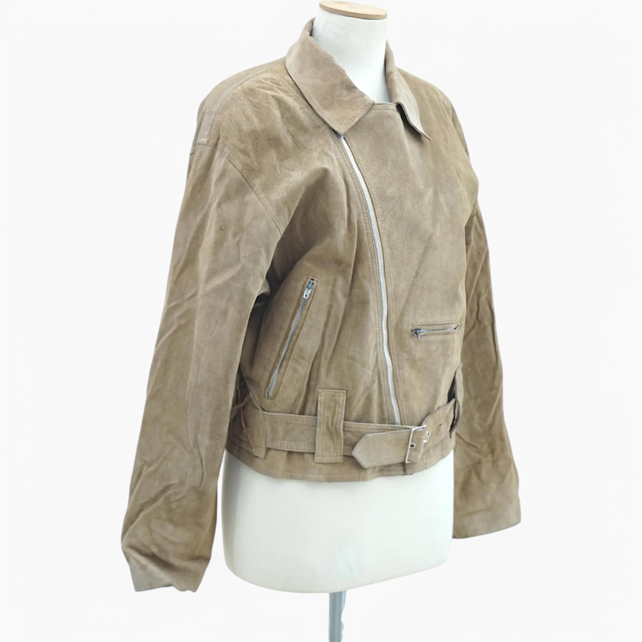 Beige Aviator Bomber Jacket. 90s Vintage USA Pilot Lether Jacket /'s ...