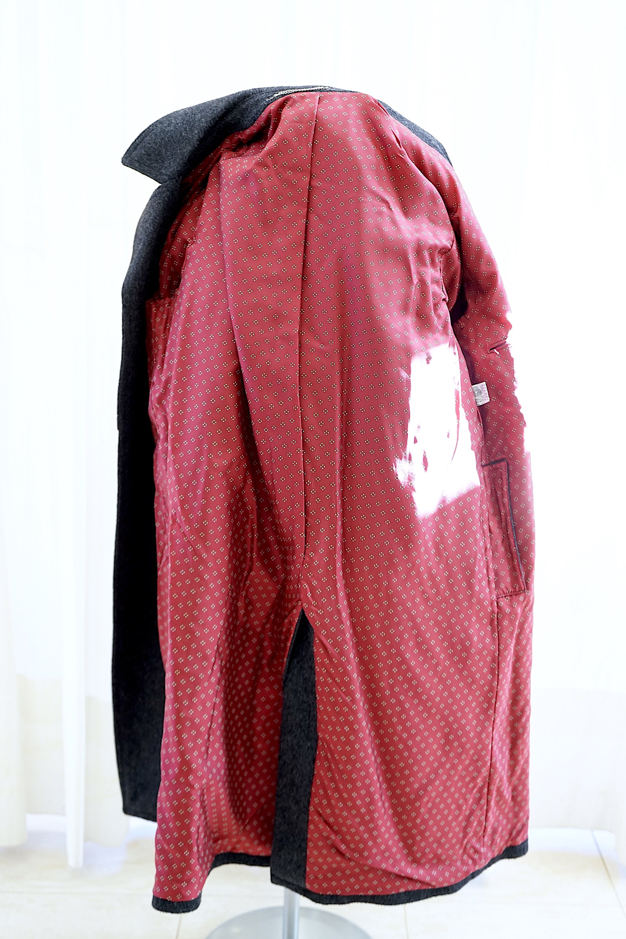80's Gray Austrian Loden Coat. Pure Wool Overcoat. Tiroler Loden Coat ...