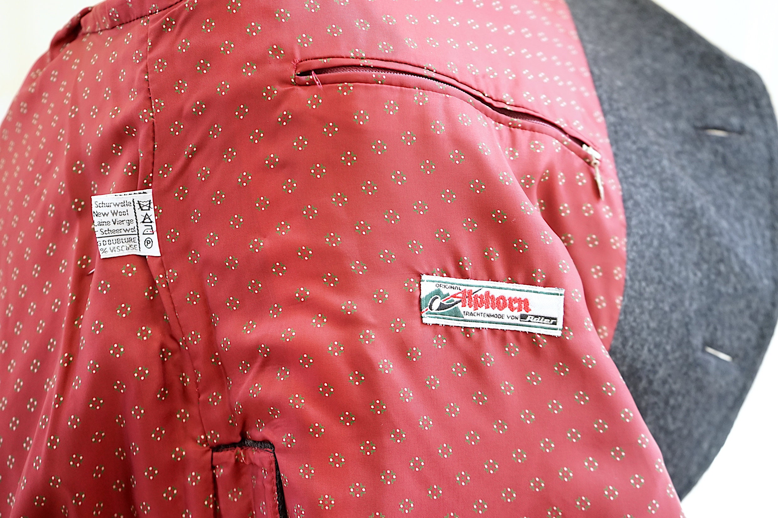 80's Gray Austrian Loden Coat. Pure Wool Overcoat. Tiroler Loden Coat ...