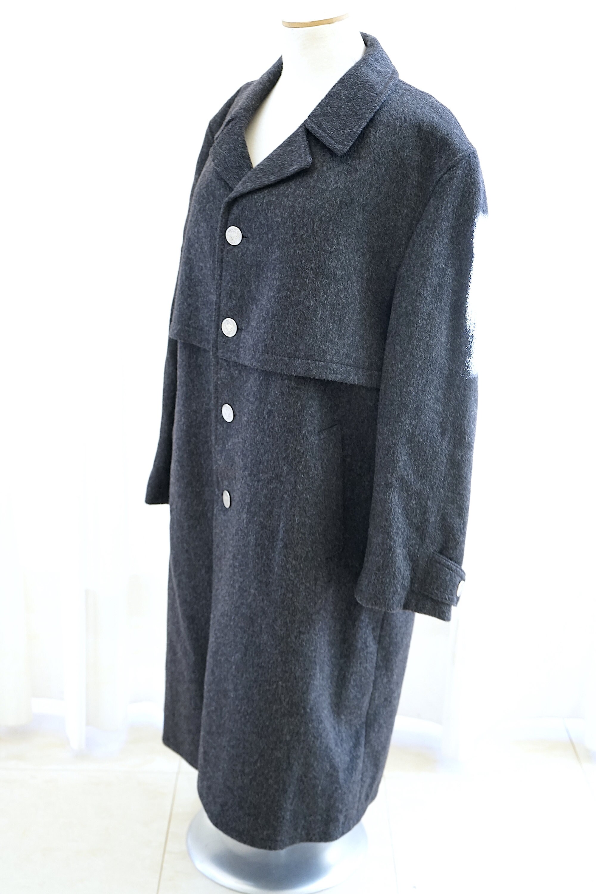 80's Gray Austrian Loden Coat. Pure Wool Overcoat. Tiroler Loden Coat ...