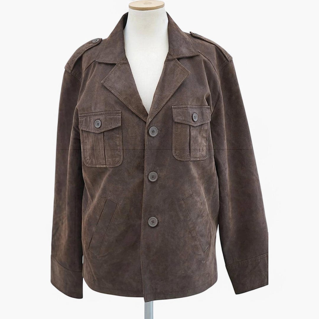 Suede Leather Jacket. Pigskin Cowboy Jacket. Women Pork Leather Jacket ...