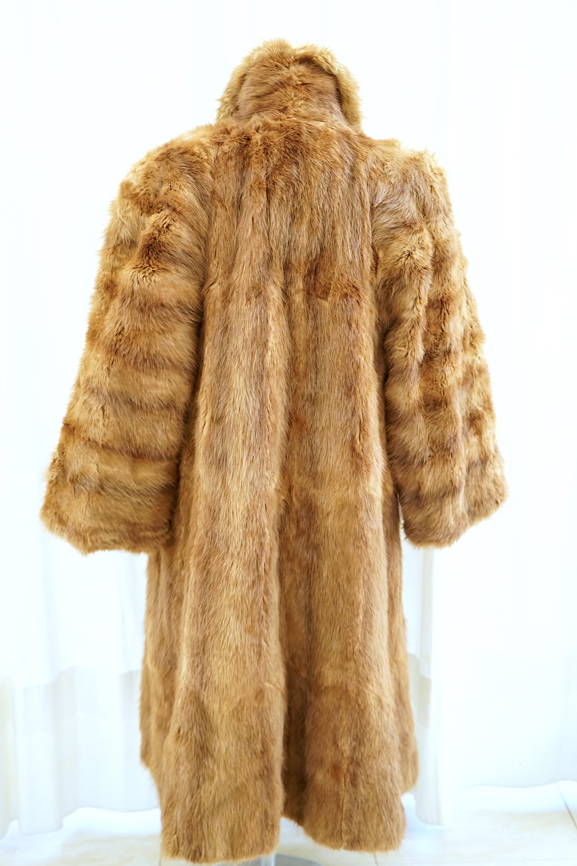 60's Beige Fur Coat. Women's Real Fur. Bohemian Fur Coat. Vintage Fur ...