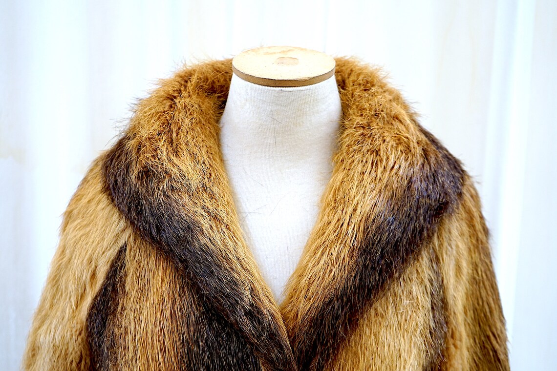 70's Real Fur Coat. Vintage Long Fur Jacket. Women Fur - Etsy