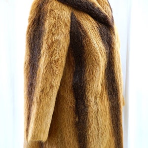 70's Real Fur Coat. Vintage Long Fur Jacket. Women Fur Jacket. Fluffy ...