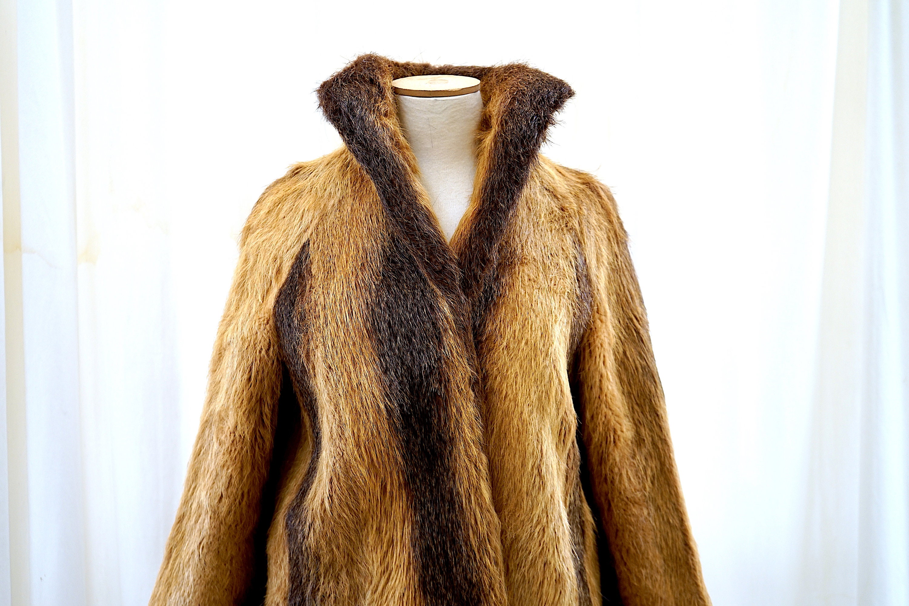 70's Real Fur Coat. Vintage Long Fur Jacket. Women Fur - Etsy